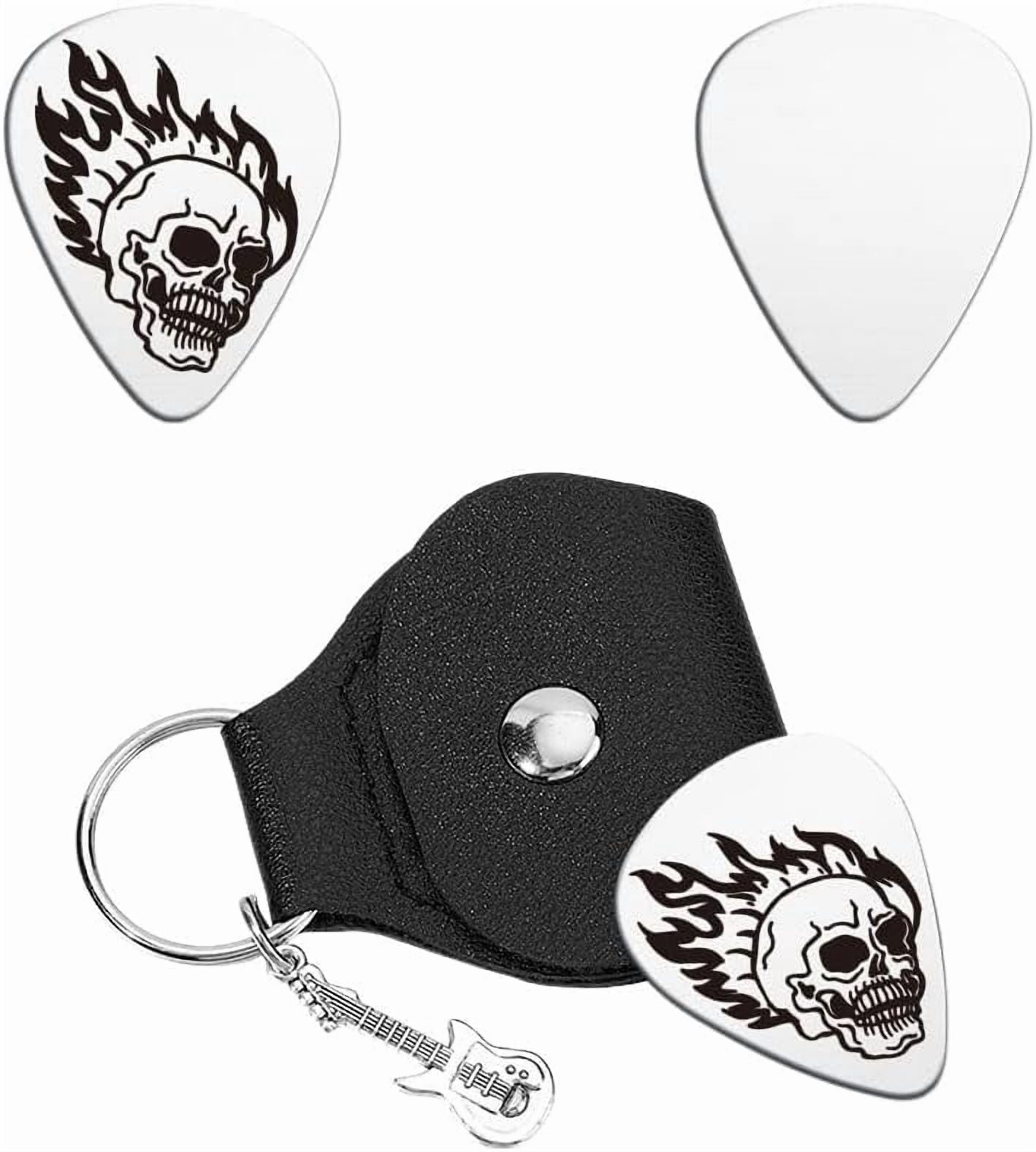 1pc Guitar Picks Gifts Stainless Steel Guitar Picks Fire Guitars Pick ...