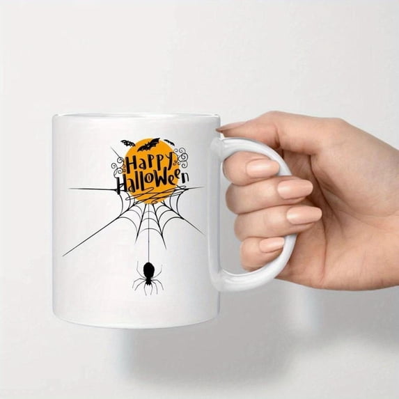 1pc Halloween Cartoon Spider Mug 11oz Ceramic Insulated Travel Mug ...