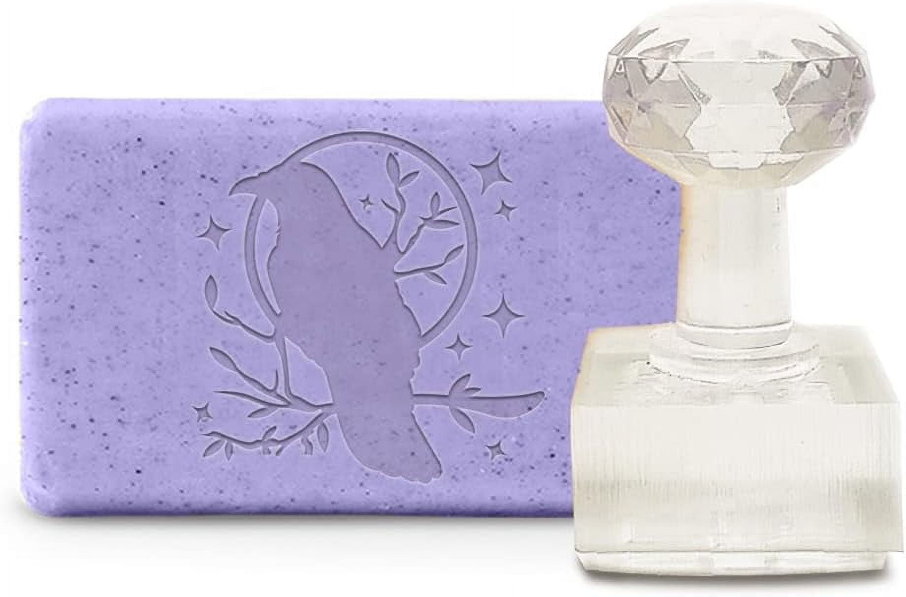1pc Handmade Soap Stamp Crow Twig Acrylic Soap Stamp with 1.57 ...