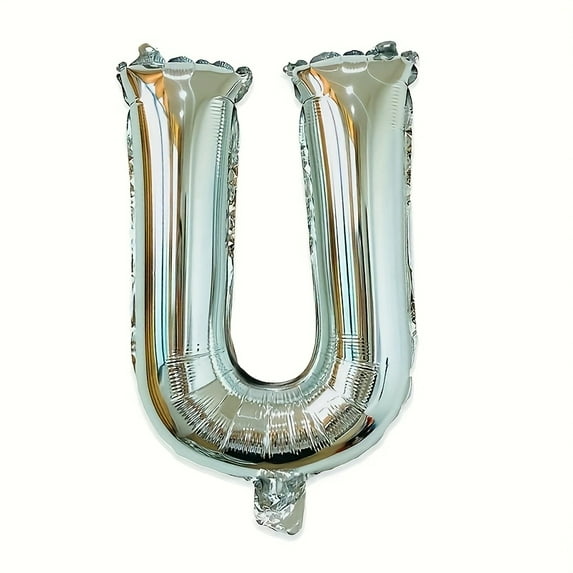 1pc Happy Birthday Metallic Aluminum Foil Balloon - Sparkling Silver ...