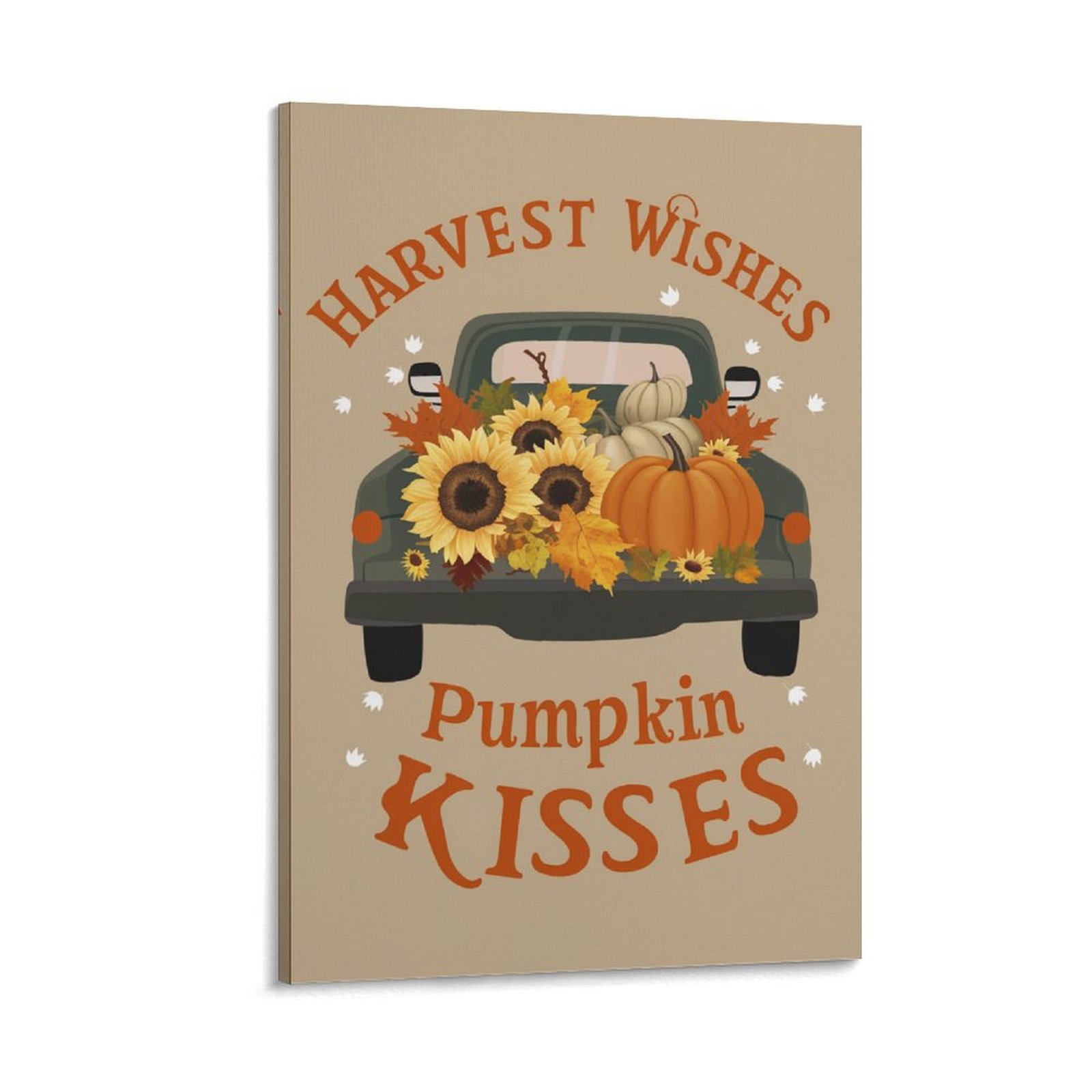 1pc Harvest Wishes Pumpkin Kisses 3 Pictures Print Wall Art With ...