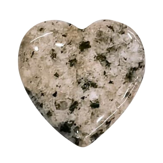 1pc Heart Shape Polished Crystal Stone for Flower Pot Fish Tank Home ...