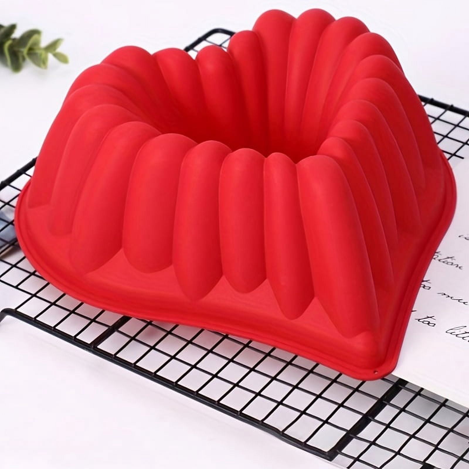 1pc, Heart Shaped Cake Mold (9.05''x8.66''x3.34''), Silicone Charlotte ...