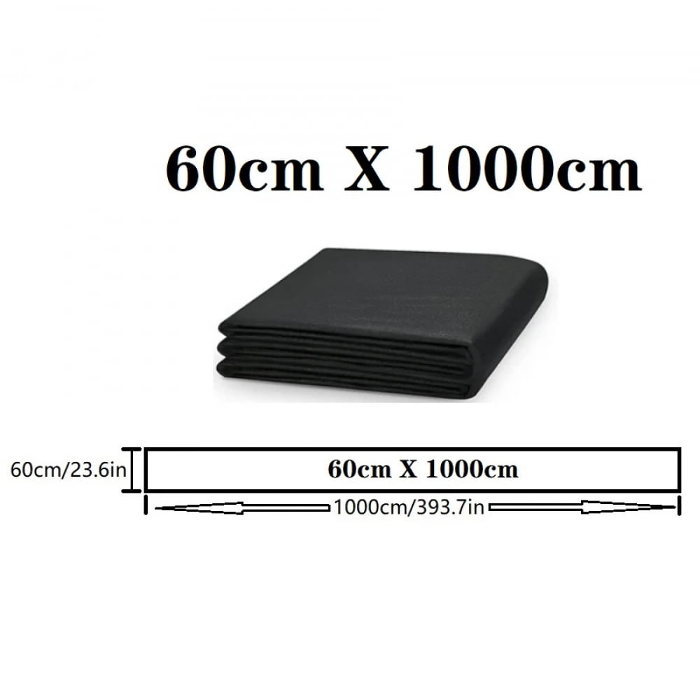 1pc Heavy-Duty Black Landscape Fabric - Barrier, Water Permeable ...