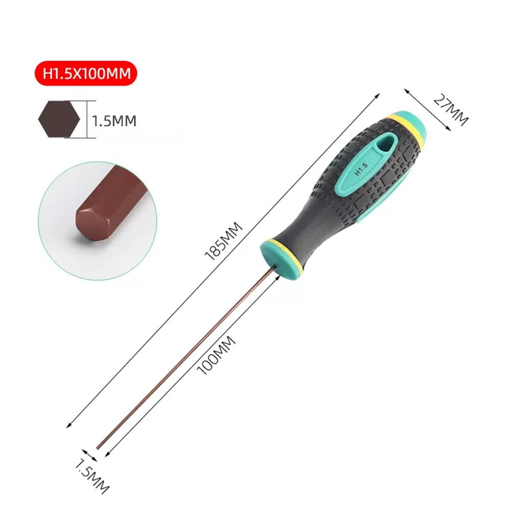 1pc Hexagon Screwdriver H1.5-H6 Hex Head Hex Shank Magnetic Tip Hex ...
