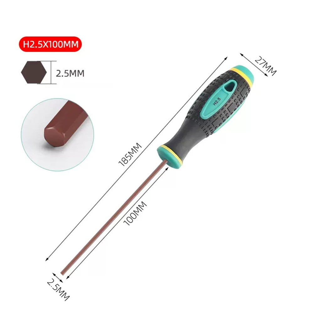 1pc Hexagon Screwdriver H1.5-H6 Hex Head Hex Shank Magnetic Tip Hex ...