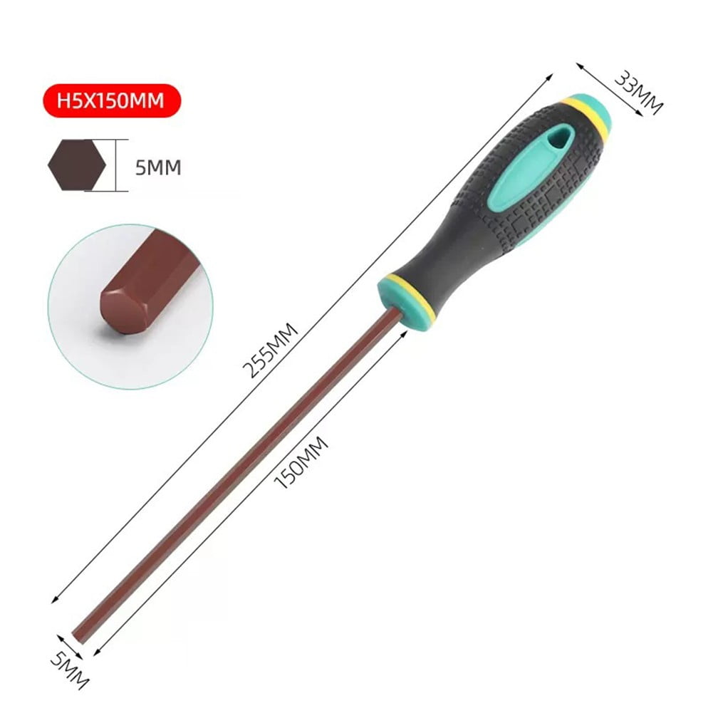 1pc Hexagon Screwdriver H1.5-H6 Hex Head Hex Shank Magnetic Tip Hex ...