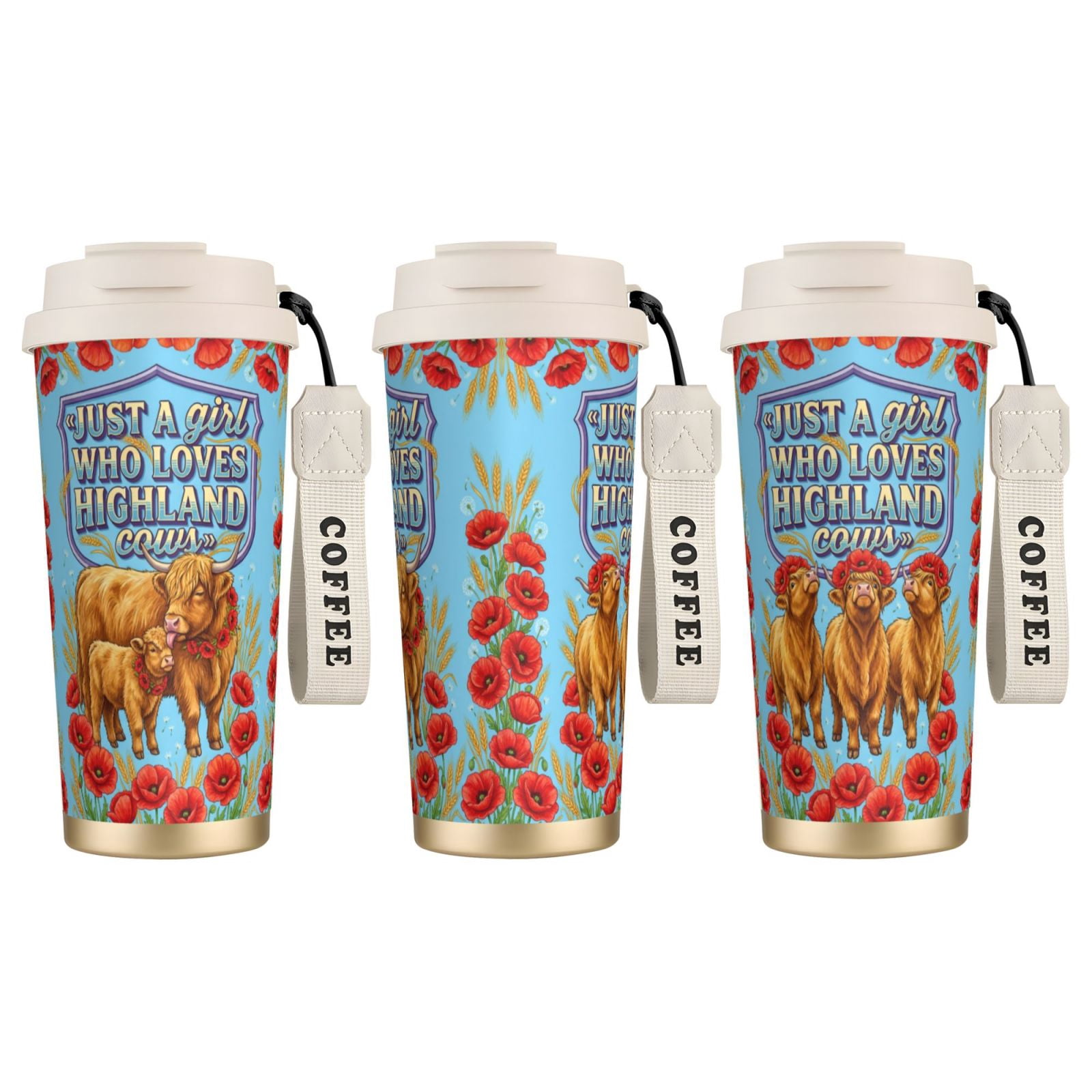 1pc Highland Cow Coffee Mug, 18oz Leak-proof Farmhouse Animal Mug ...