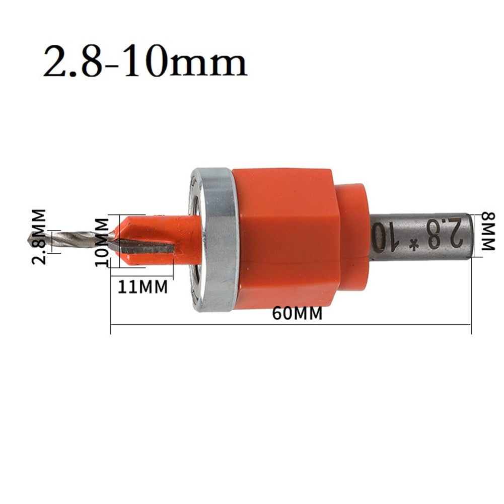 1pc Hole Puncher Countersink Drill Bit 8mm Shank Woodworking Limit ...
