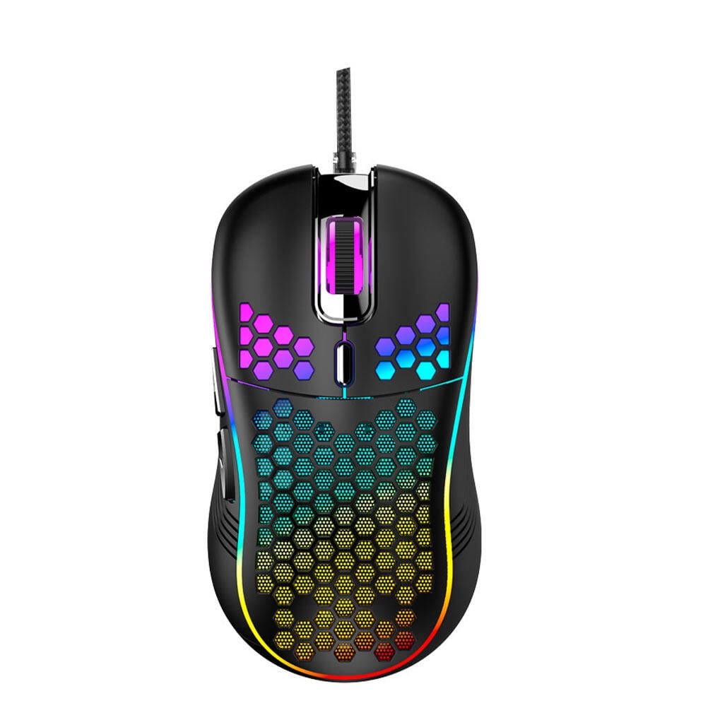 1pc Wired Gaming Mouse with Hollow Out Design RGB Lights for Computer ...