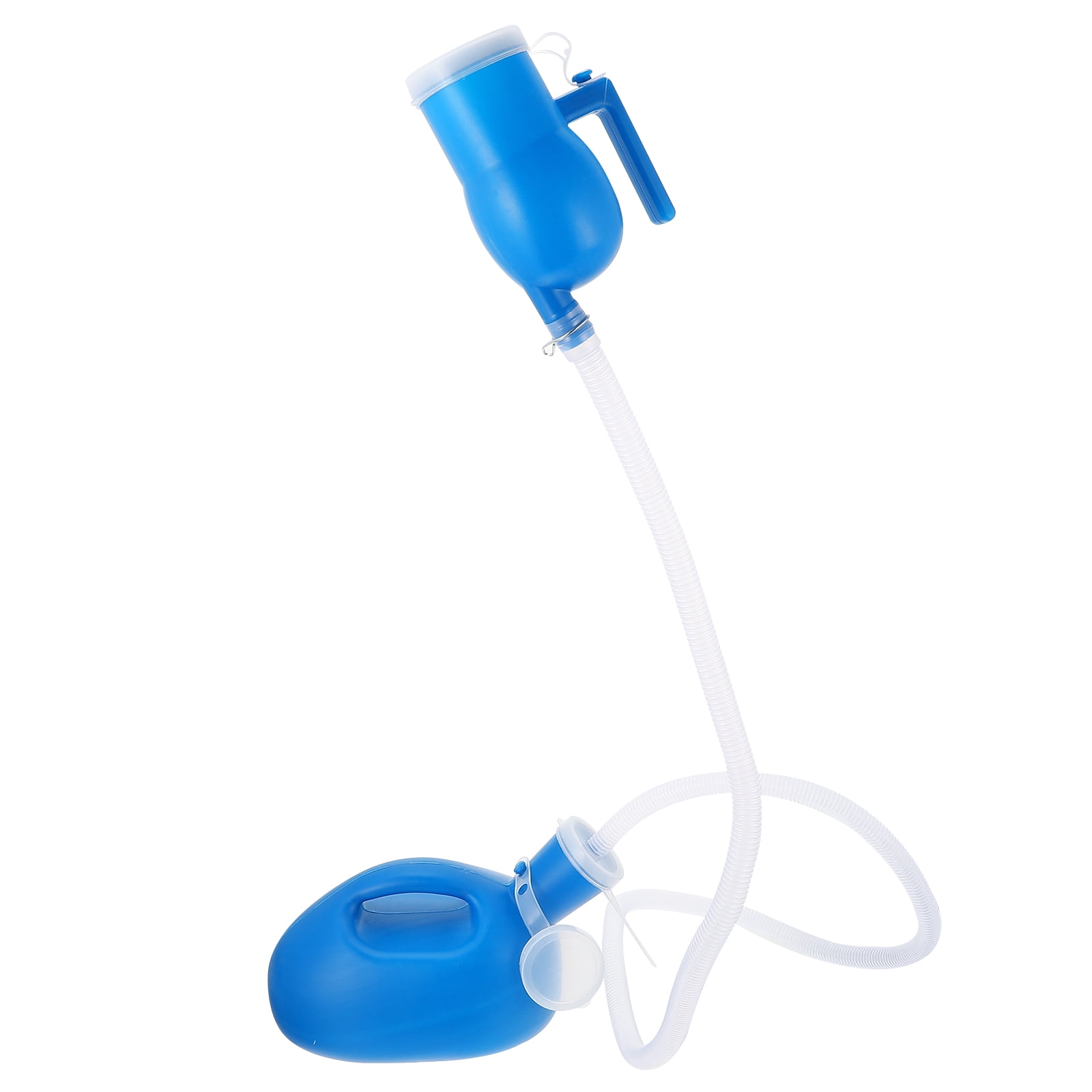 WHAMVOX Portable Urinal Bucket with Tube for Home Use Made of Plastic ...