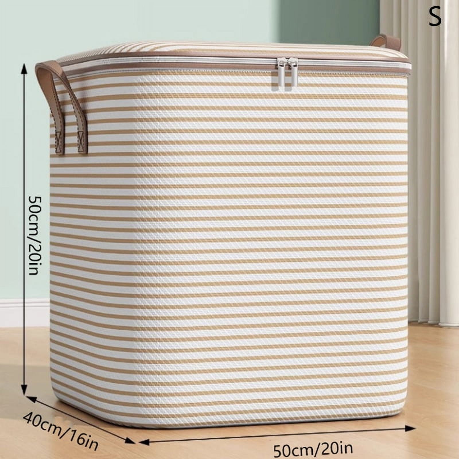1pc Household Large Capacity Storage Bag Non-woven Material Closet ...