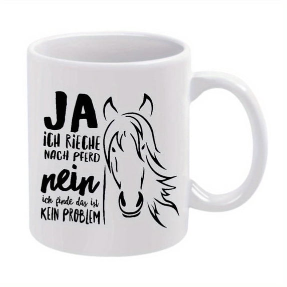 1pc Humorous Horse Ceramic Mug 11oz Funny I m Not a Problem Design ...