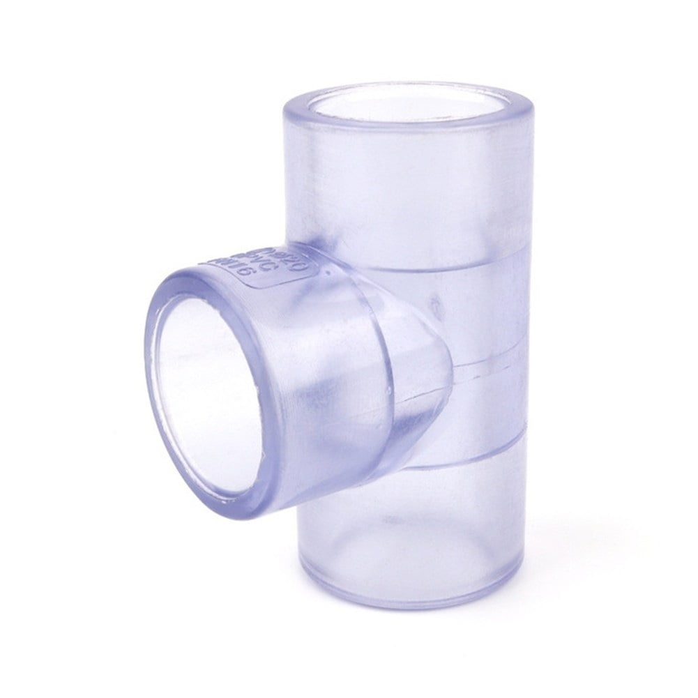 1pc I.D 63-110mm Transparent PVC Tee Connectors Garden Irrigation ...