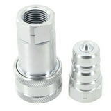 1pc ISO-A Threaded NPT Joint Quick Release Fitting NPT ISO A Hydraulic ...