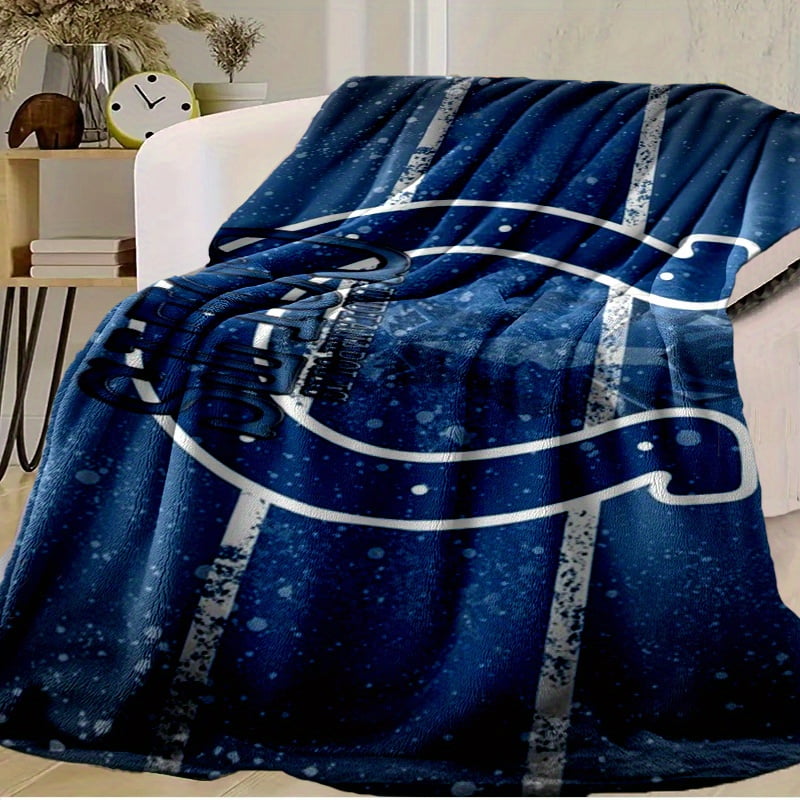 1pc Indianapolis Football Print Blanket - Soft Lightweight Flannel ...
