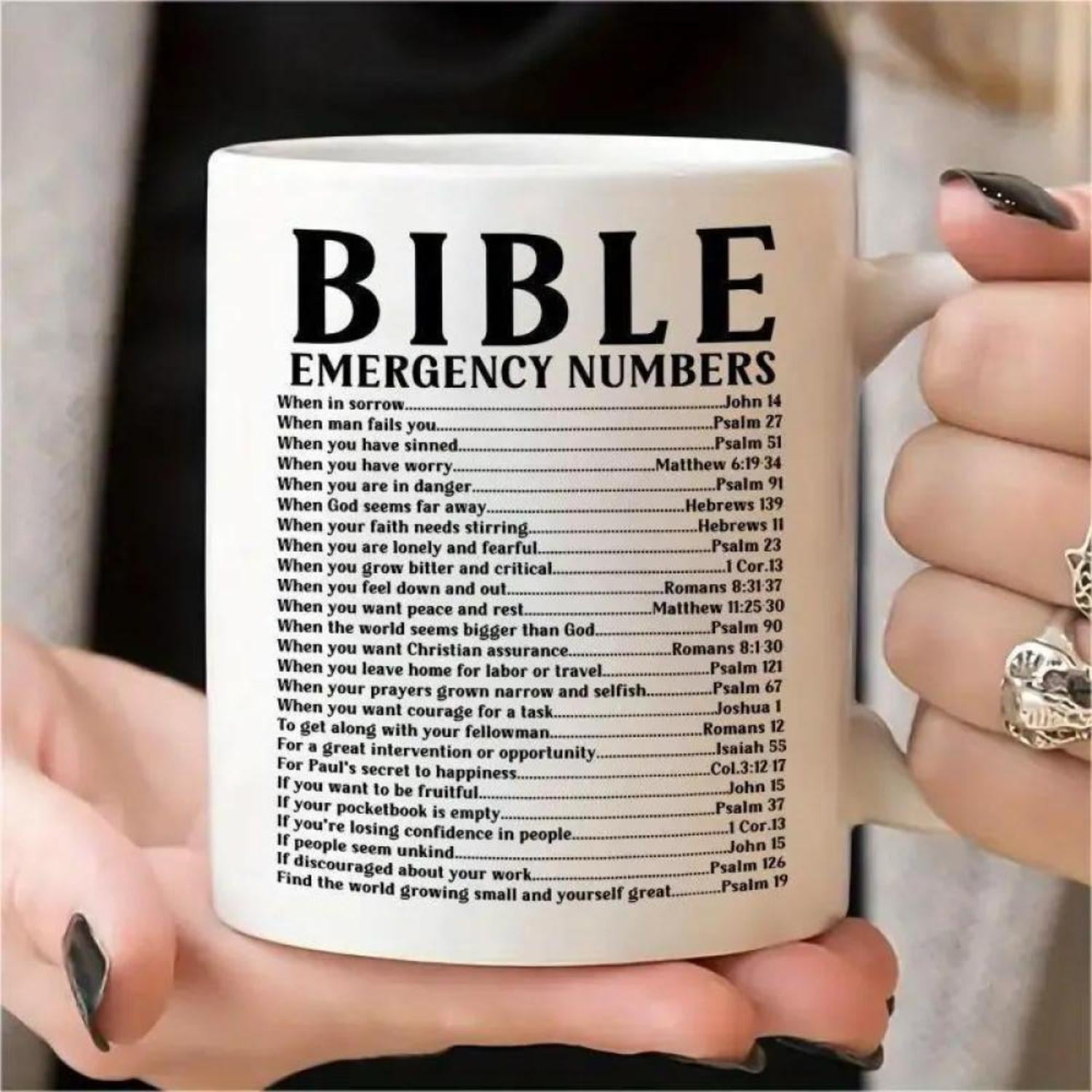 1pc Inspirational Bible Verse Coffee Mug 11oz Ceramic Tea Cup with ...