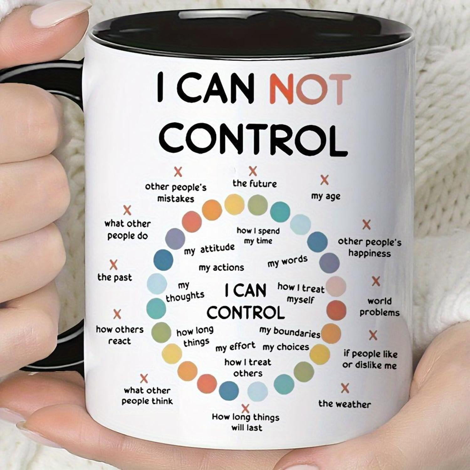 1pc Inspired Mug with I Can Not Control Personality Traits Chart Design ...