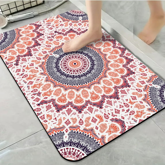1pc Intricate Mandala Bathroom Rug Bathroom Decor and Accessories ...
