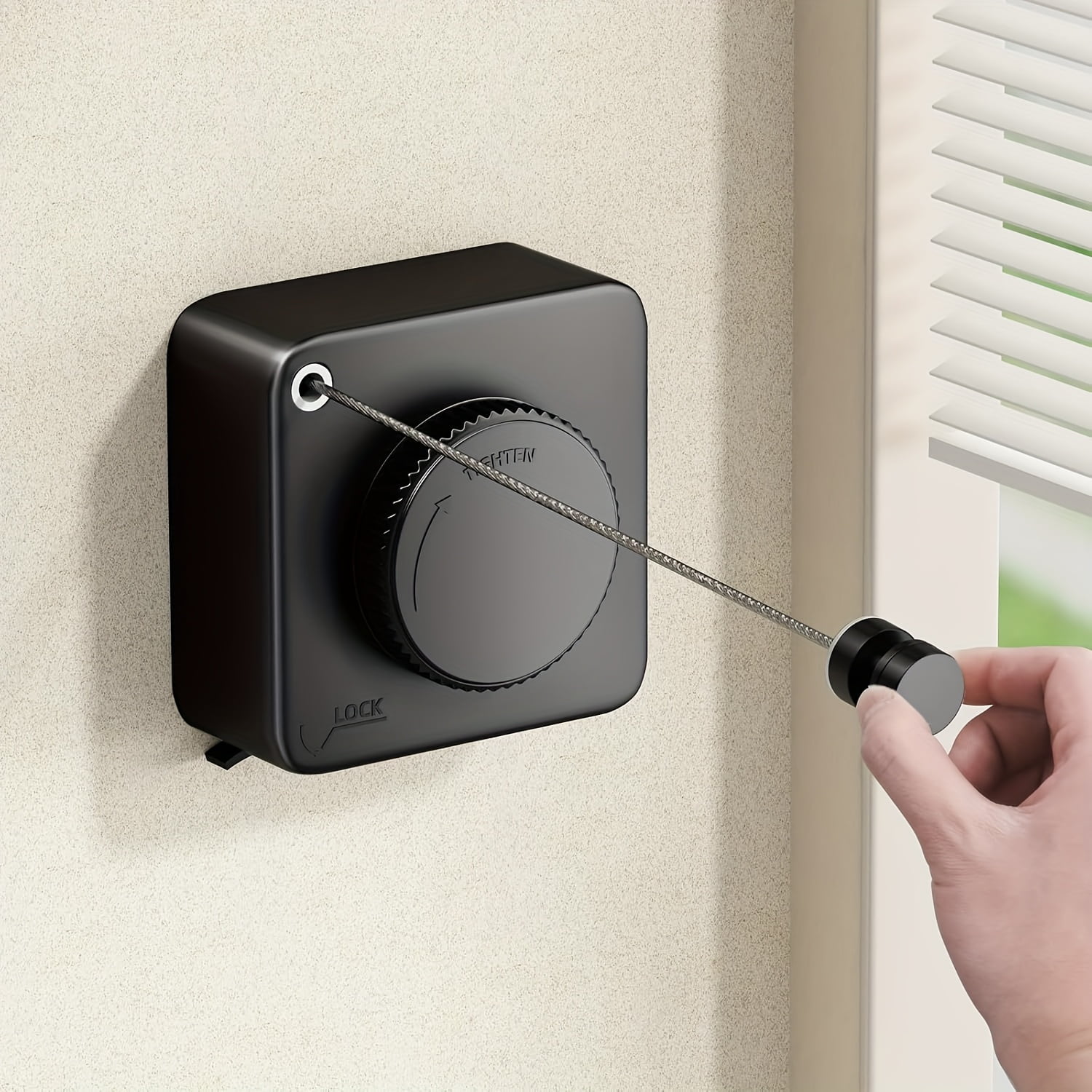 1pc Invisible Retractable Clothesline, Space Saving, Stainless Steel ...