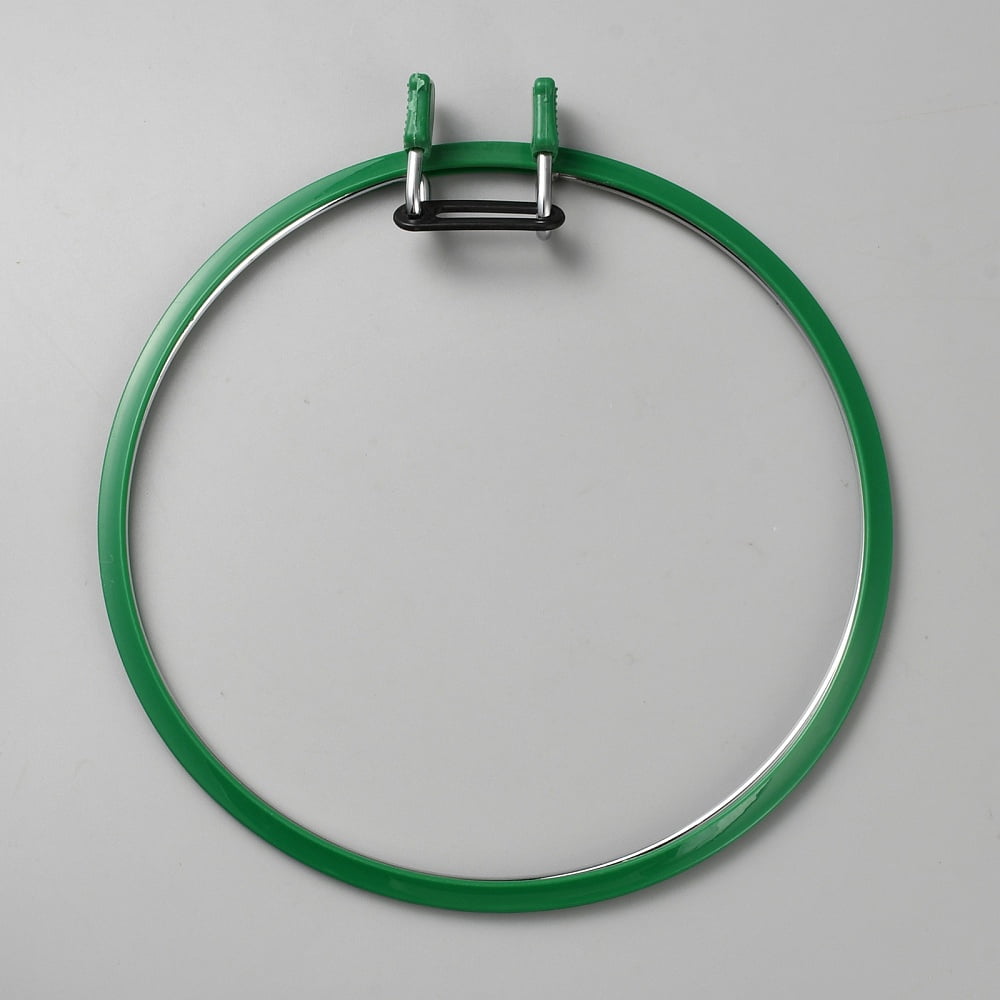 1pc Iron Embroidery Hoops Embroidery Frames with Plastic Findings Green ...