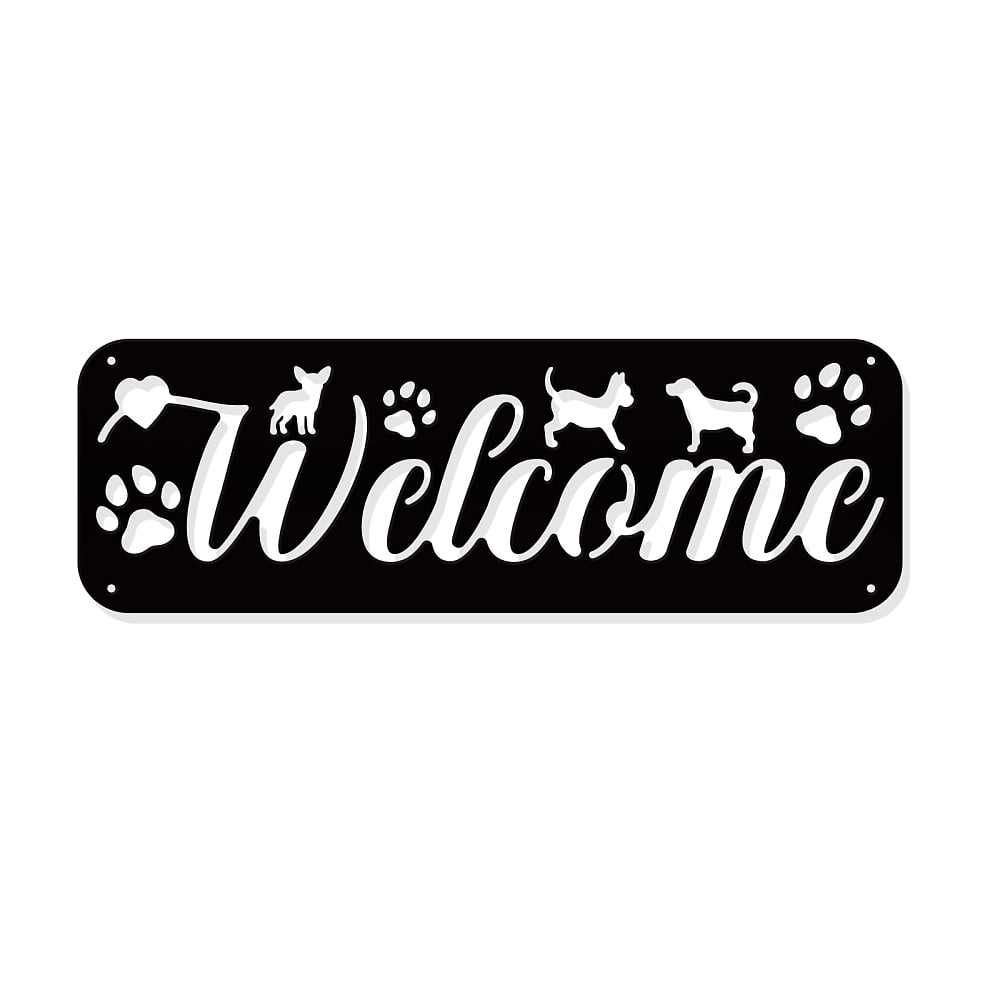1pc Iron Wall Art Decorations for Front Porch Living Room Kitchen Matte ...