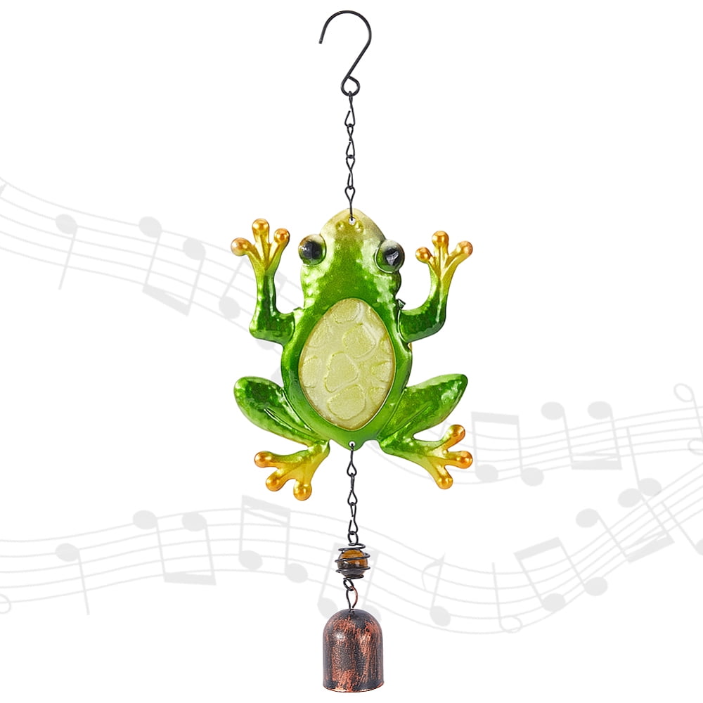 1pc Iron Wind Chime for Outdoor Garden Decorations with Glass and Bell ...