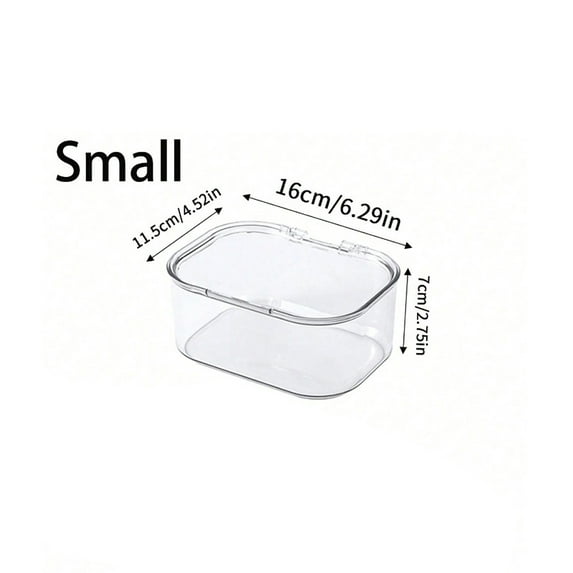 1pc Jewelry Storage Box Flip-Top Transparent Dust-Proof Box Suitable ...