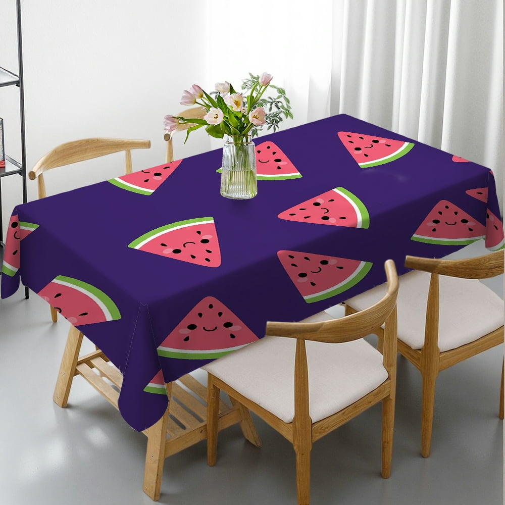 1pc Juicy Fruit Patterns Print Tablecloths for dining table, Festive ...