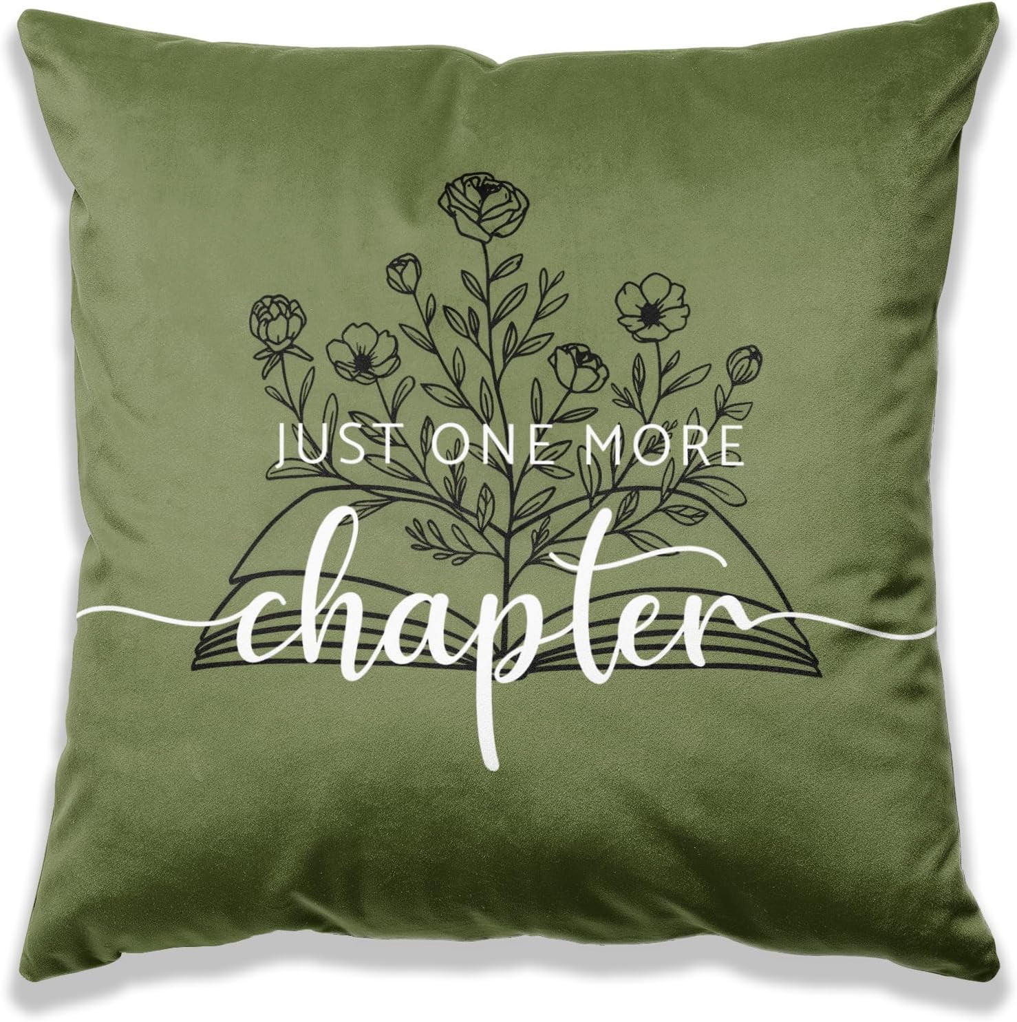 1pc Just One More Chapter Throw Pillow Covers 18x18,Book Throw Pillow ...