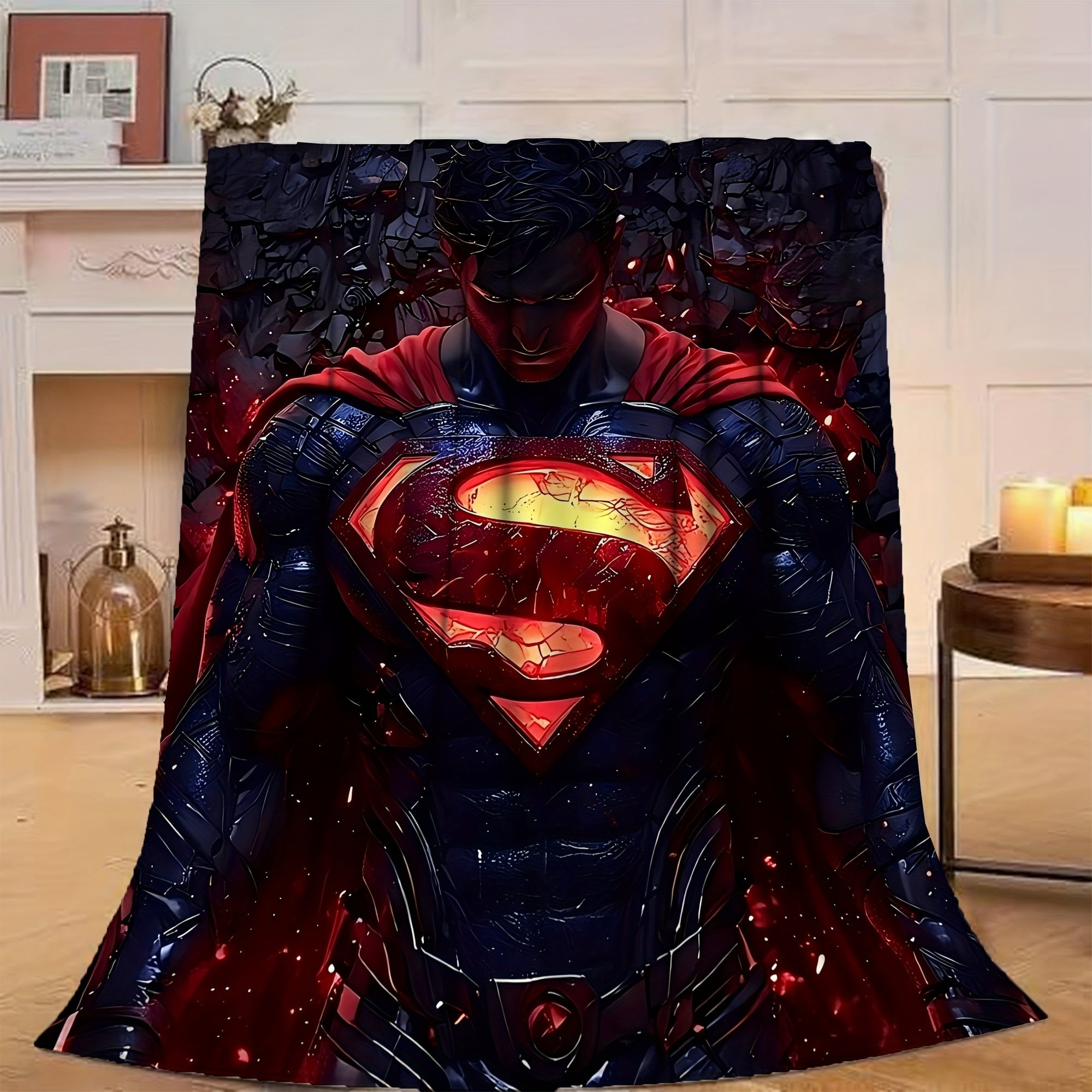 1pc Justice League Superman Cool Image Blanket | Flannel Sleep Blanket ...
