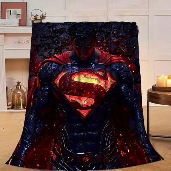 1pc Justice League Superman Cool Image Blanket | Flannel Sleep Blanket ...