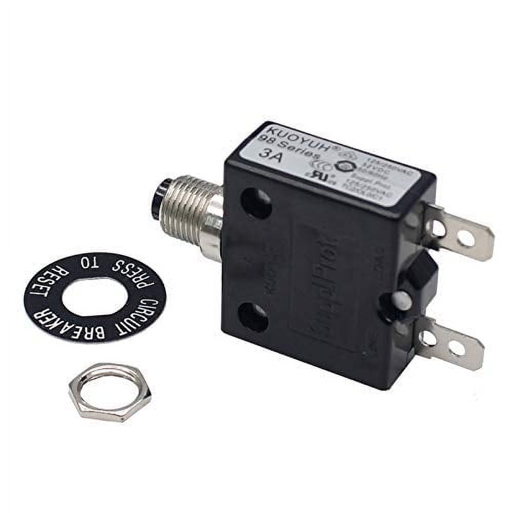 1pc KUOYUH 98 Series 125/250VAC 32VDC 50/60Hz Push Button Manual Reset ...