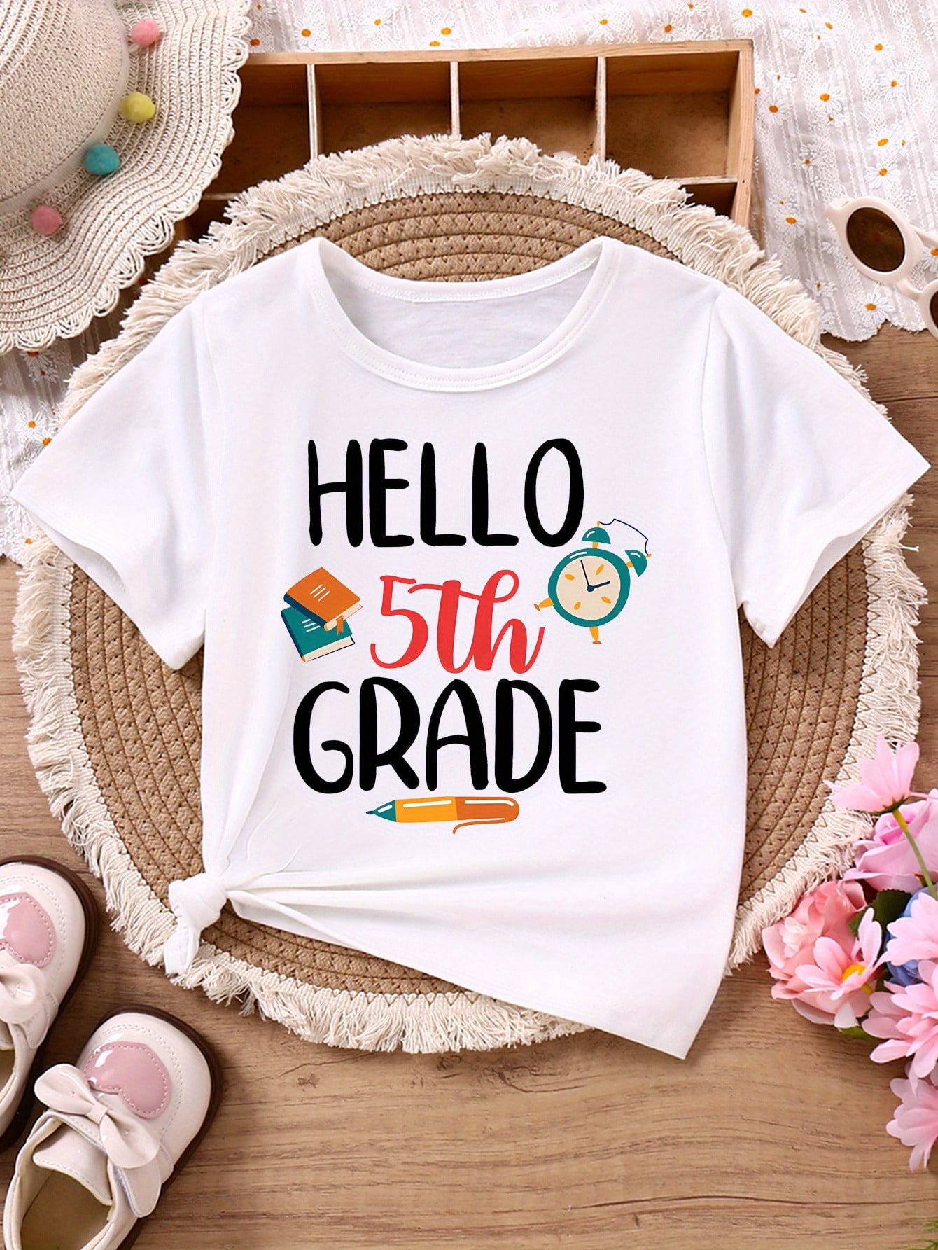 1pc Kids' Casual Short Sleeve T-Shirt - Breathable Knit Cotton, Round ...