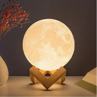 Moon Lamp for Adult Kids 4 inch, 3D Moon Lights for Bedroom, Suitable ...