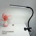 1pc LED Clip Desk Lamp, with Clip-On for Easy Use, Gooseneck for ...