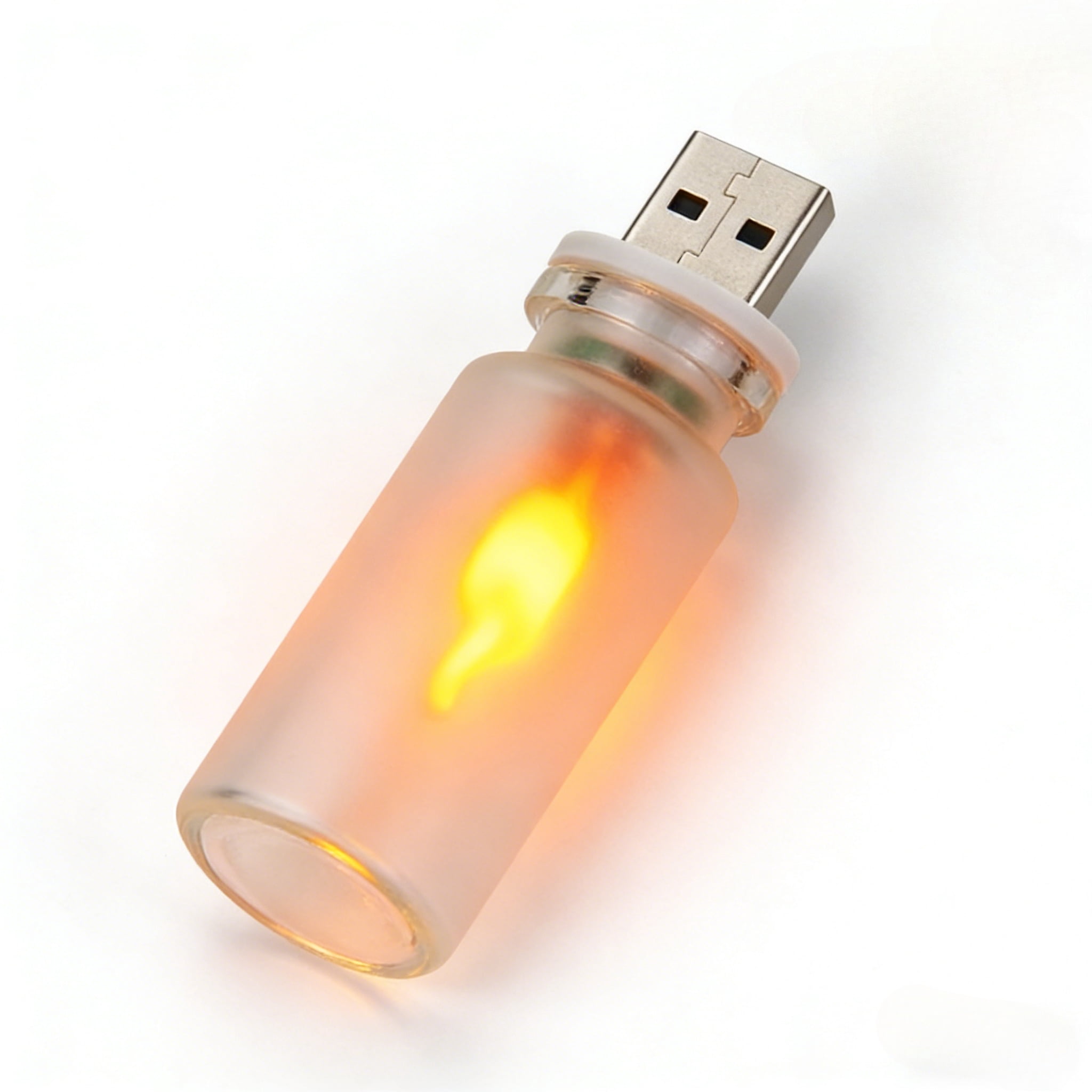1pc LED Flame Lights - Realistic Flickering Flame Effect, Creative ...
