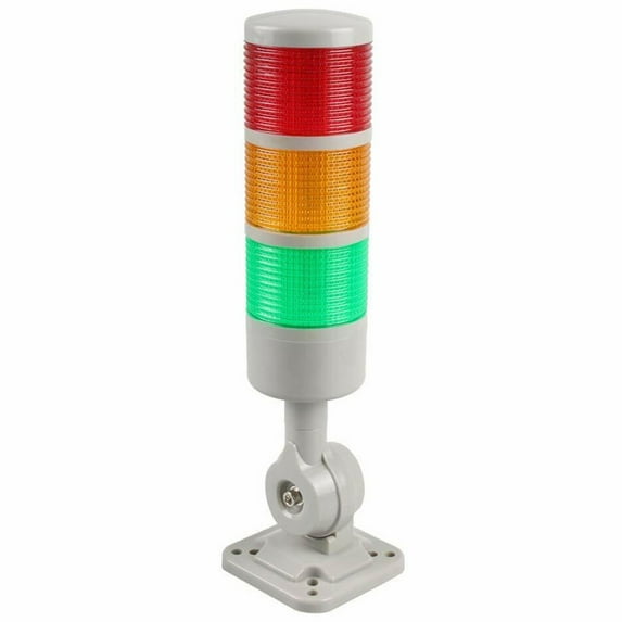 1Pc Led Industrial Signal Tower Light 5 Color Flashing Led Light With Buzzer Warning Light Cnc ...