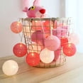 1pc LED Macaron Thread Ball String Lights - Battery Powered Decorative ...