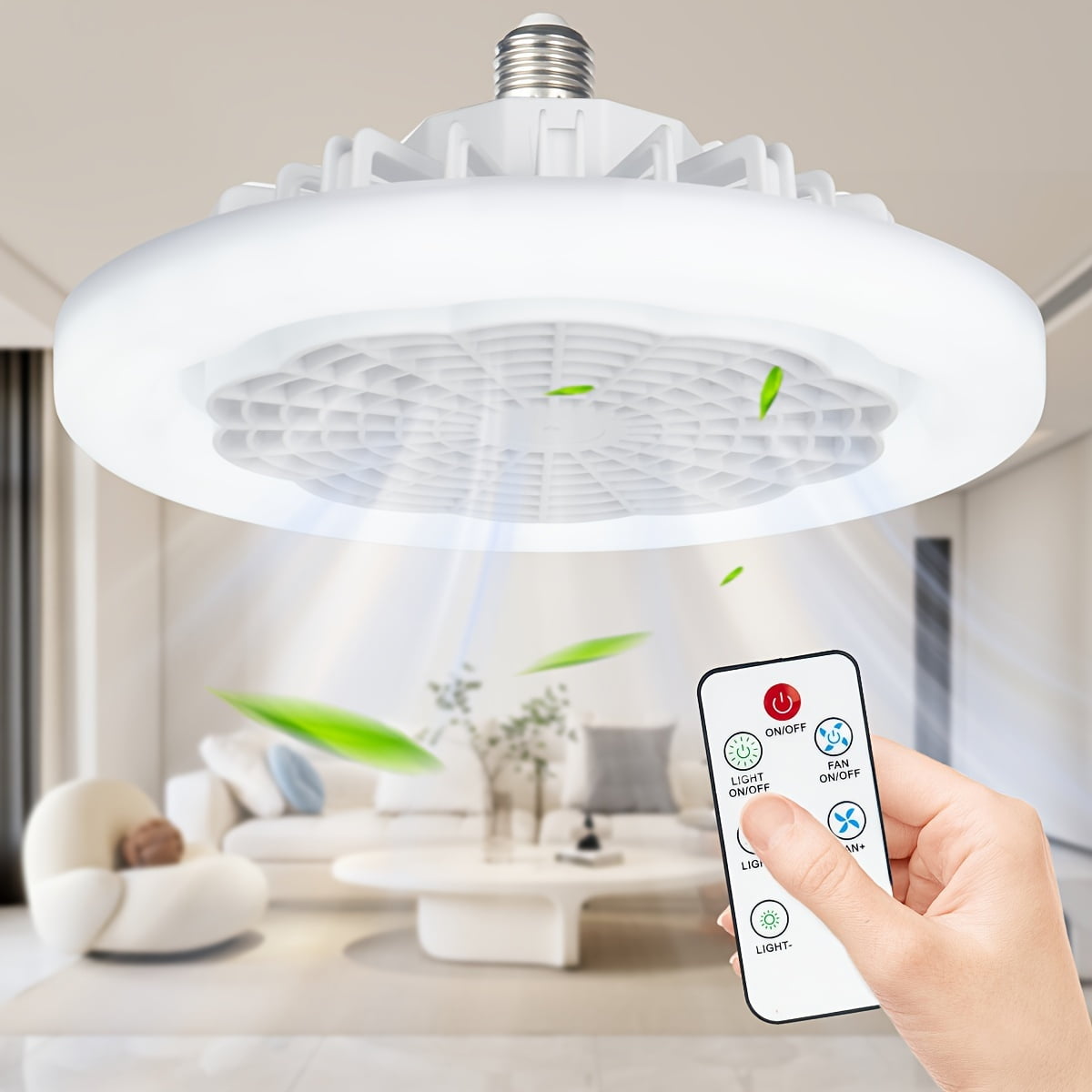 1pc LED Smart Fan Light, Ceiling Fan With Light, Remote Control ...
