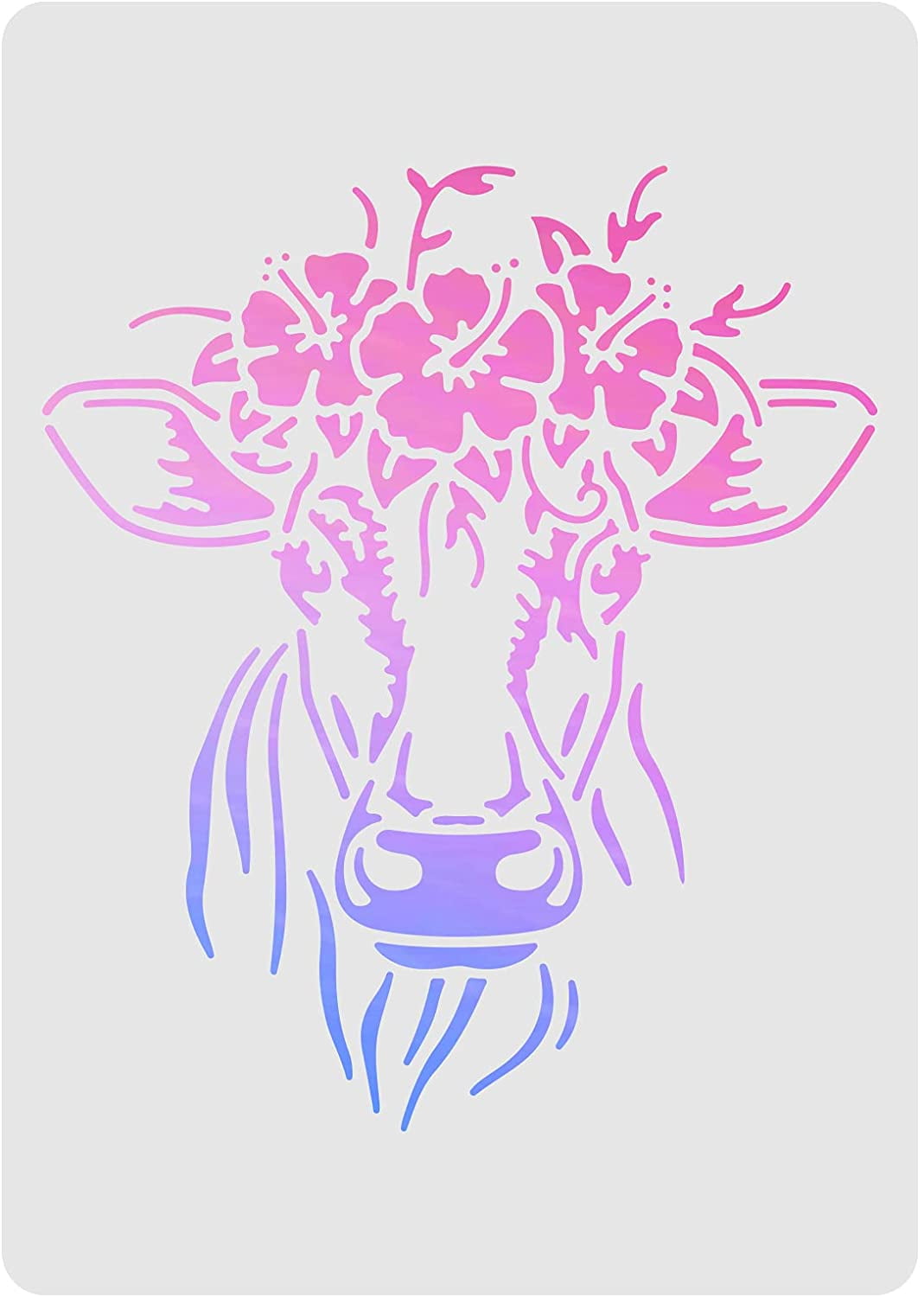 1pc Large Plastic Reusable Drawing Painting Stencils Templates for ...