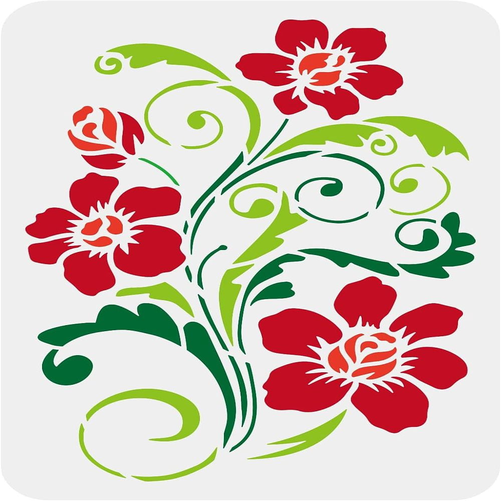 1pc Large Plastic Reusable Drawing Painting Stencils Templates for ...