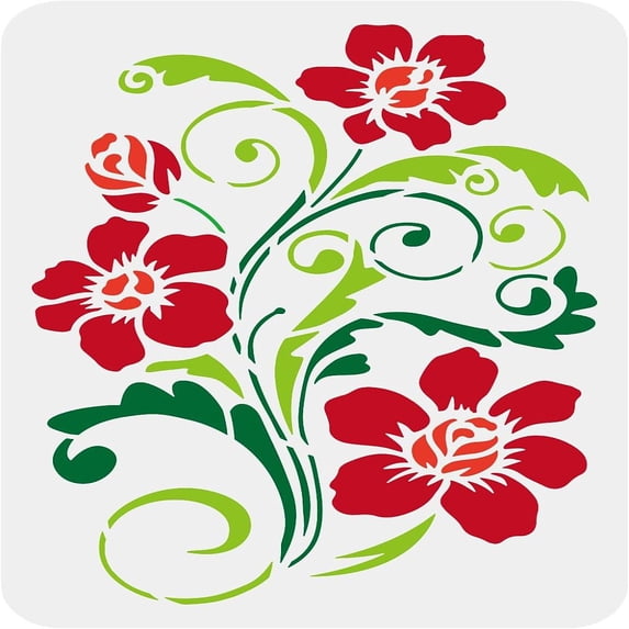 1pc Large Plastic Reusable Drawing Painting Stencils Templates for ...