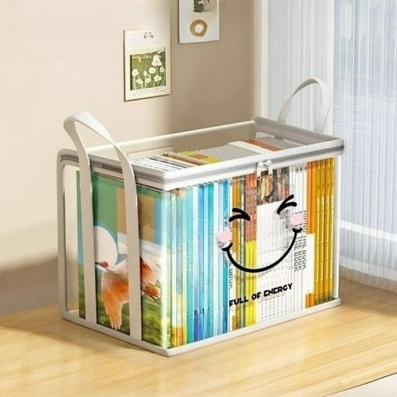 1pc Large Square Storage Box with joyful Face Lid,Black Frame-Heavy ...