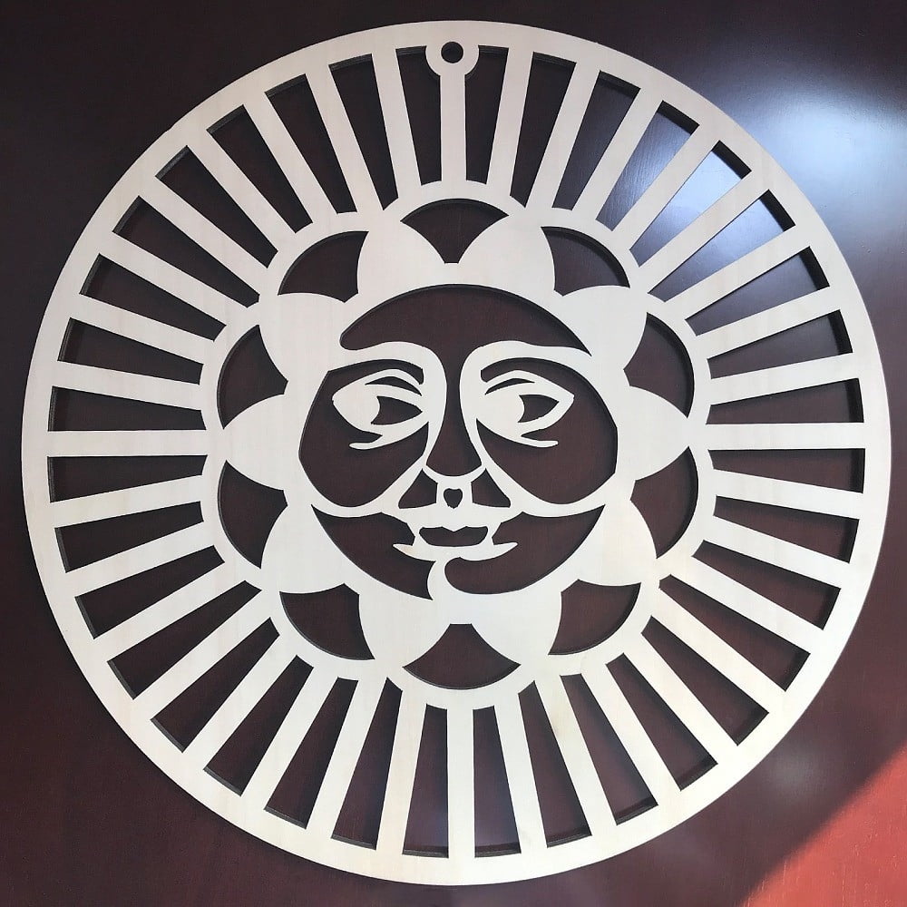 1pc Laser Cut Wooden Wall Sculpture Torus Wall Art Home Decor ...