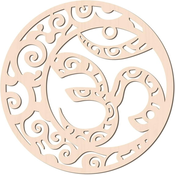 1pc Laser Cut Wooden Wall Sculpture Torus Wall Art Home Decor Symbol ...