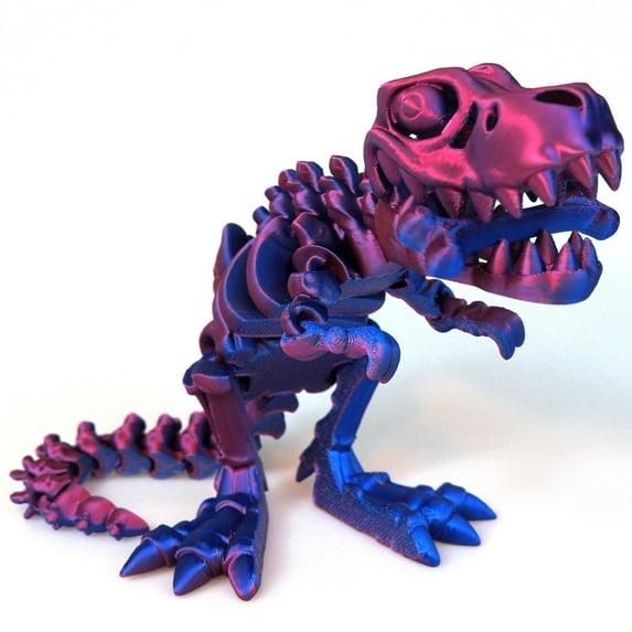 1pc Laser Purple Size: 15cm 3D Printed Tyrannosaurus Rex Dinosaur ...