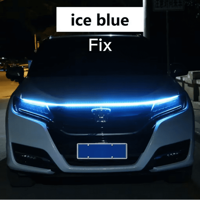 1pc Led Car Hood Lights Sequential Scan Universal Headlight Strip Car ...