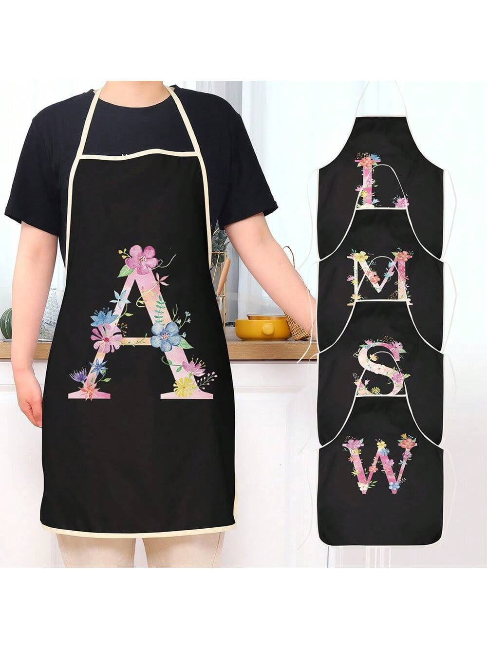 1pc Letter Series 3 Black Base Colorful Letters & Holographic Flower ...
