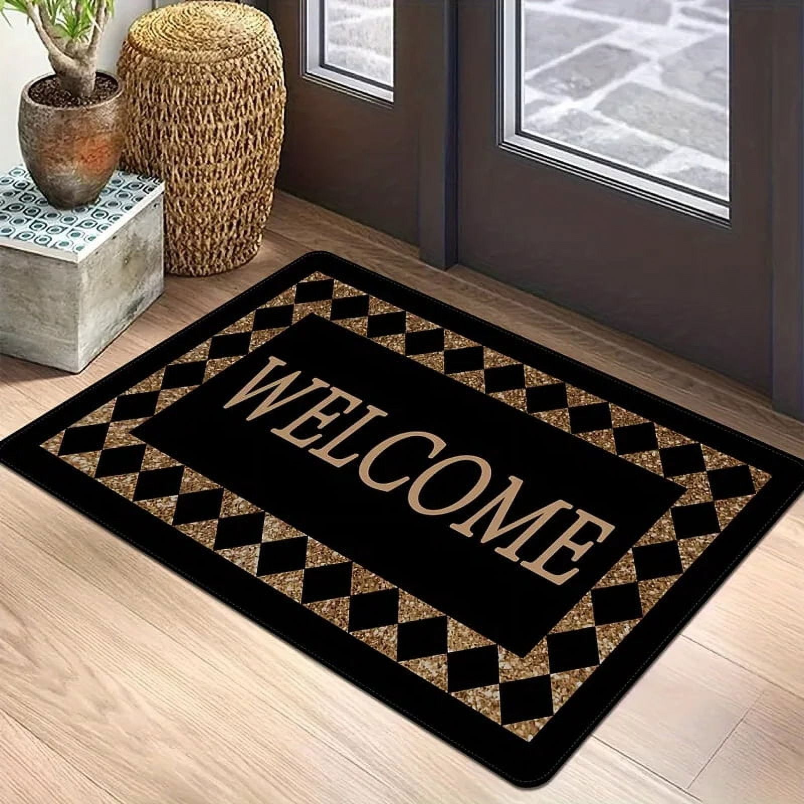 1pc Letter Welcome Door Entrance Mat Non Slip Home r Carpet Floor ...